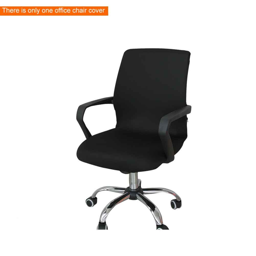 Computer Seat Solid Color Stretch Office Chair Cov... – Grandado