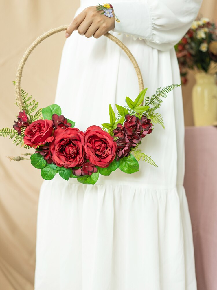 Peorkidé lilla rose blomsterkranse kranse bryllup ... – Grandado