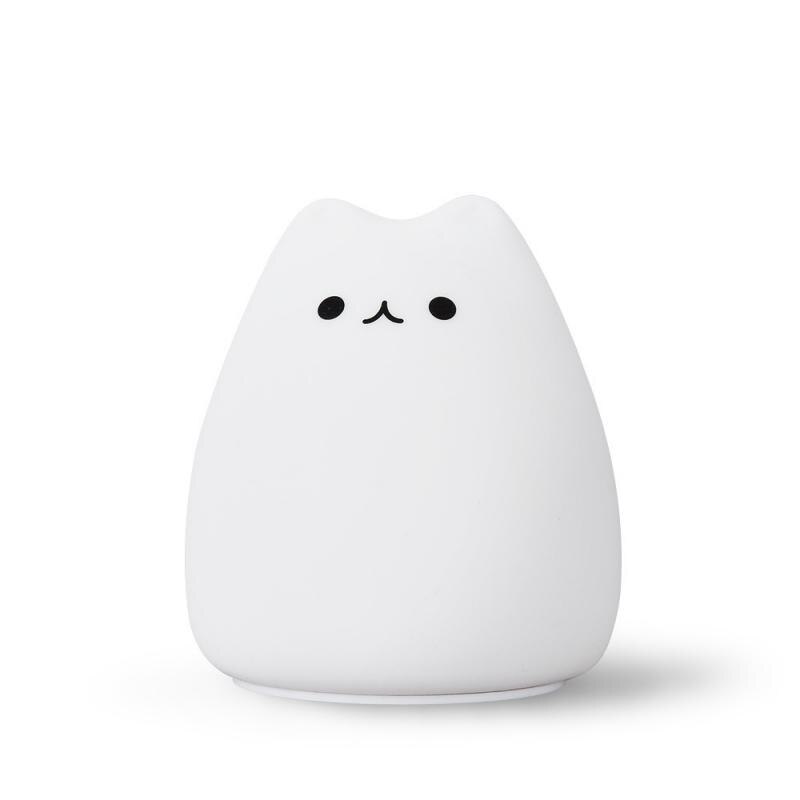 7 Colors Cat Silicone LED Touch Sensor Night Light... – Grandado
