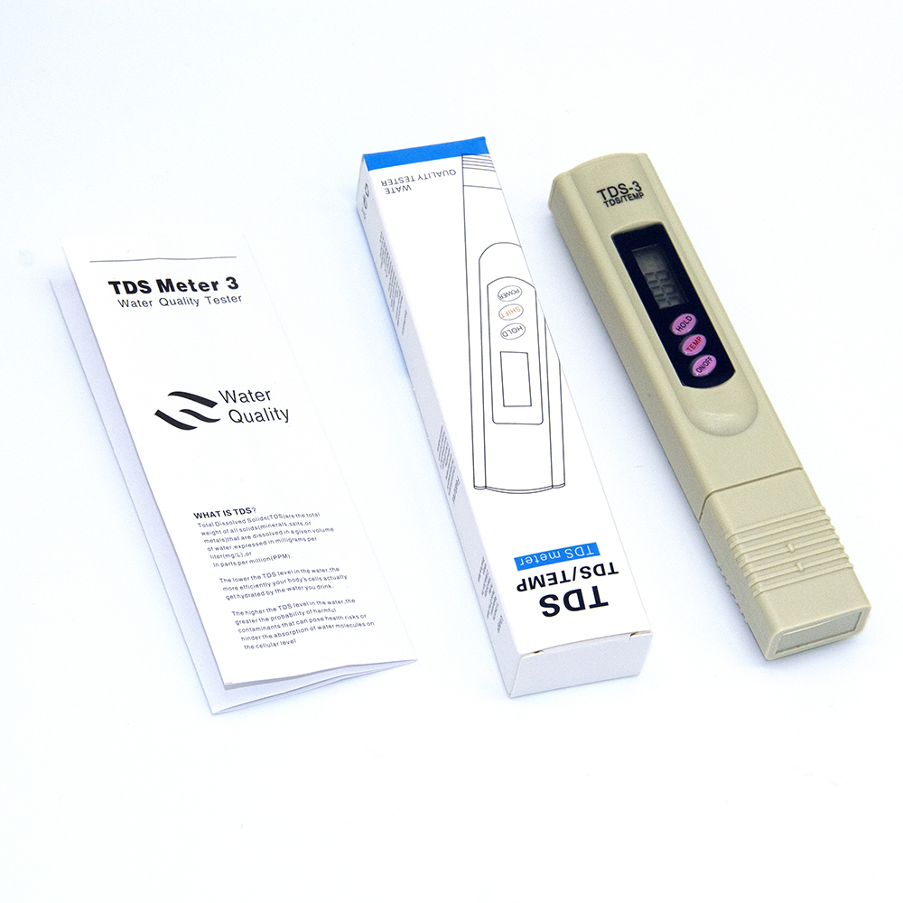 TDS-3 2 in 1 TDS/Temp Tester 0-9990 ppm TDS Meter ... – Grandado