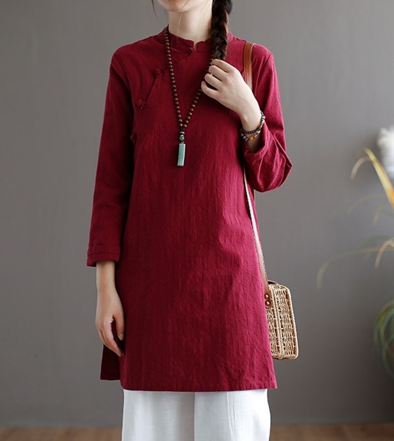 Traditional Chinese Clothing Women Cheongsam Top L... – Grandado