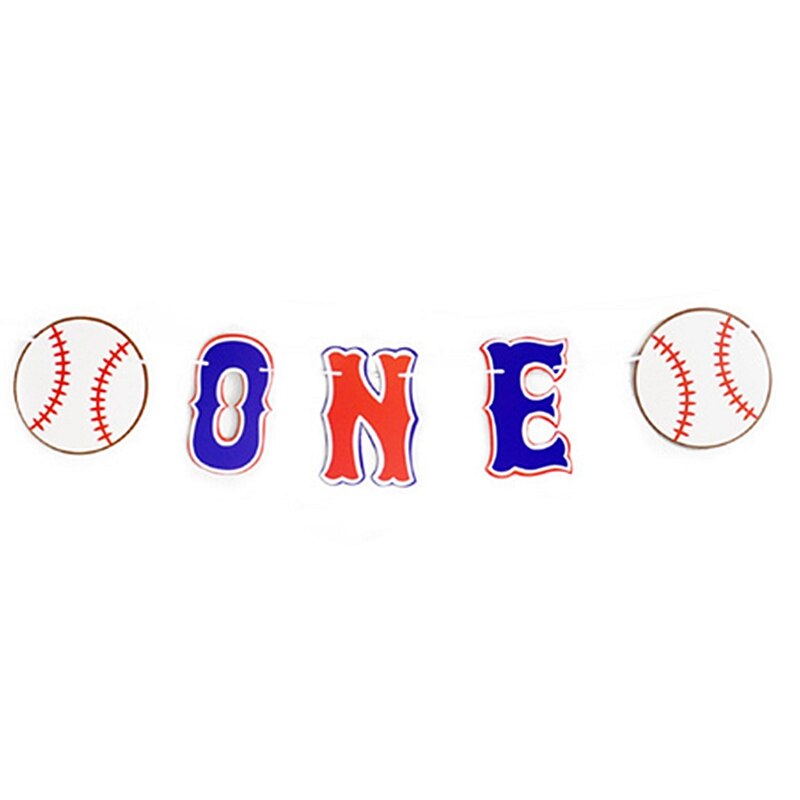 Baseball Theme Letter Paper Banner Flag Baby Boy B... – Grandado