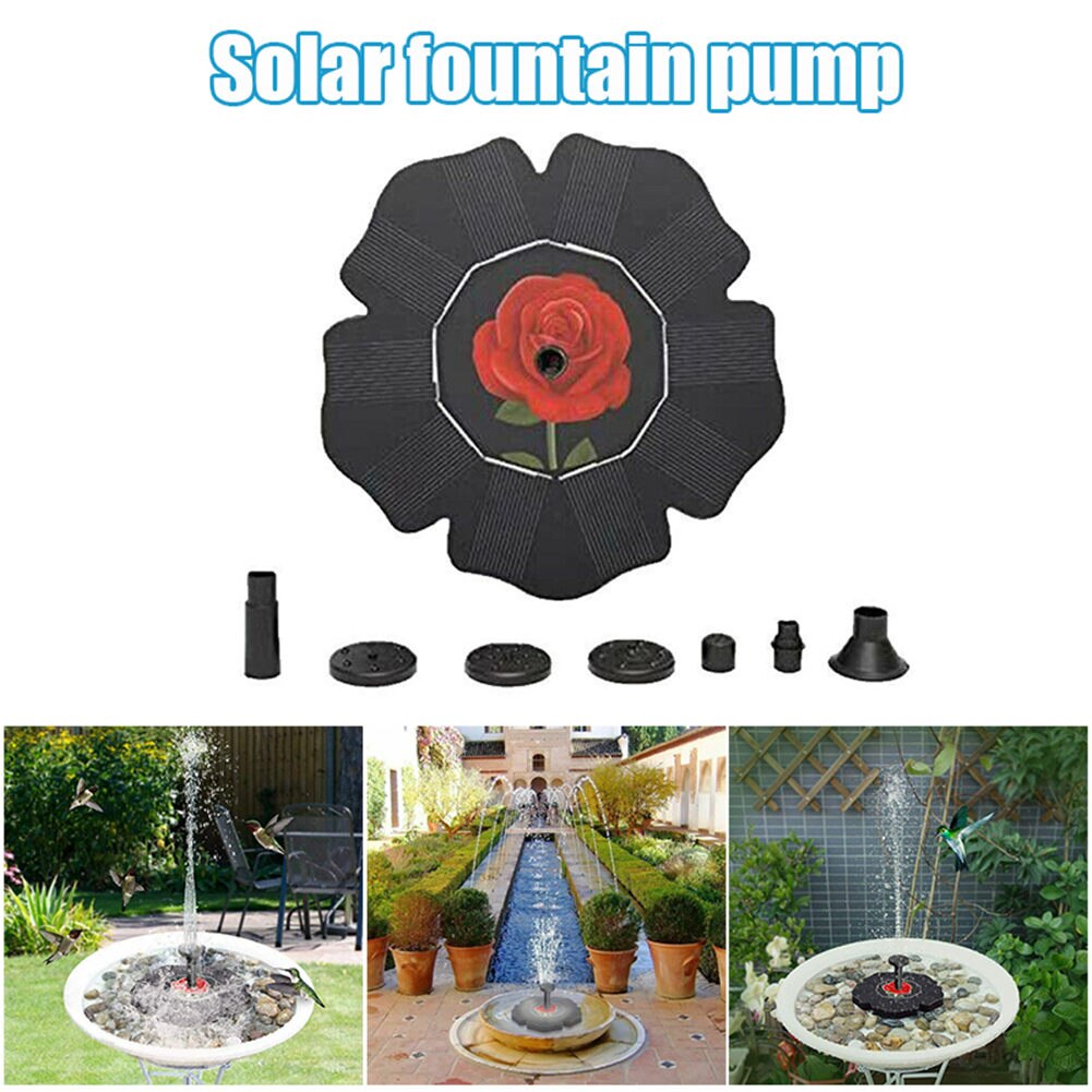 Outdoor Solar Powered Fountain Pumps Floating Wate... – Grandado