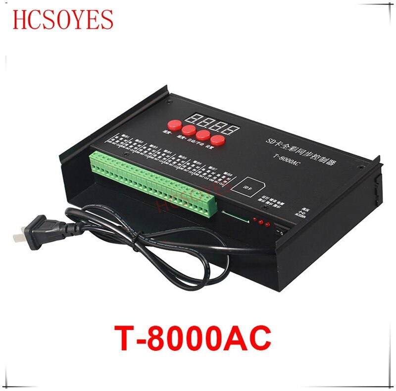 T8000 AC 220-240V SD Card Pixel Controller for WS2... – Grandado
