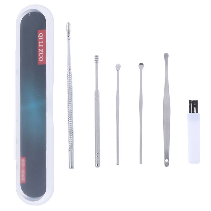 6PCS/Set Stainless Steel Earpick Portable Spiral E... – Grandado
