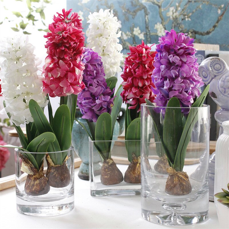 1 PCS Artificial Flower Hyacinth with Bulb Home Ga... – Grandado