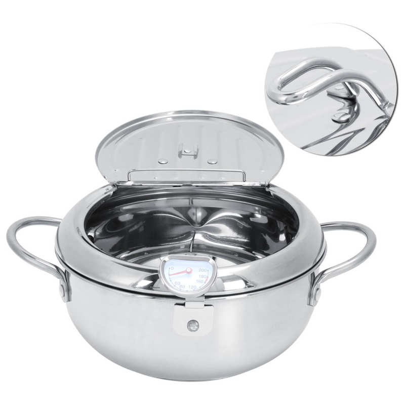 Deep Frying Pot Fryer Deep Frying Pot Stainless St... – Vicedeal