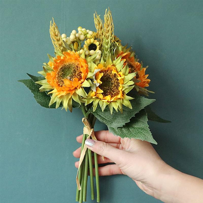 1pc Simulation Sunflower Bouquet Home Flower Arran... – Vicedeal