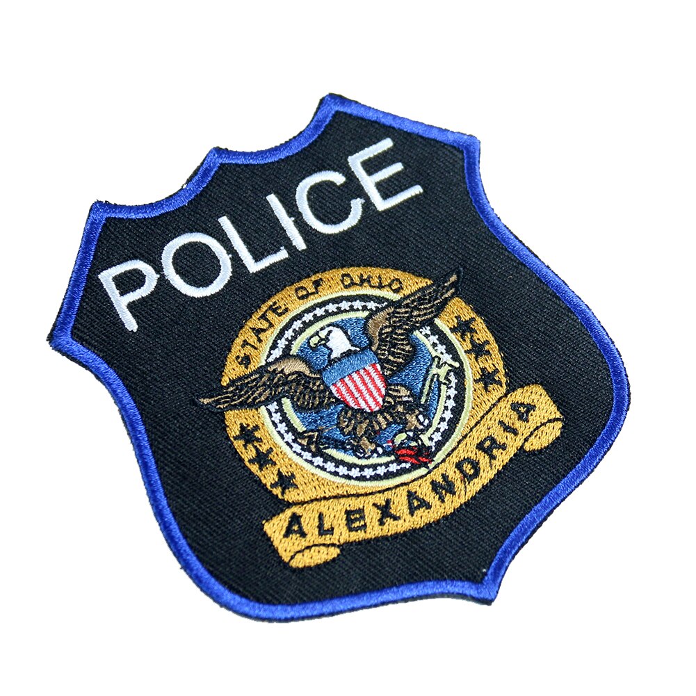 Police Badges Patches Applique Embroidered Patches... – Grandado
