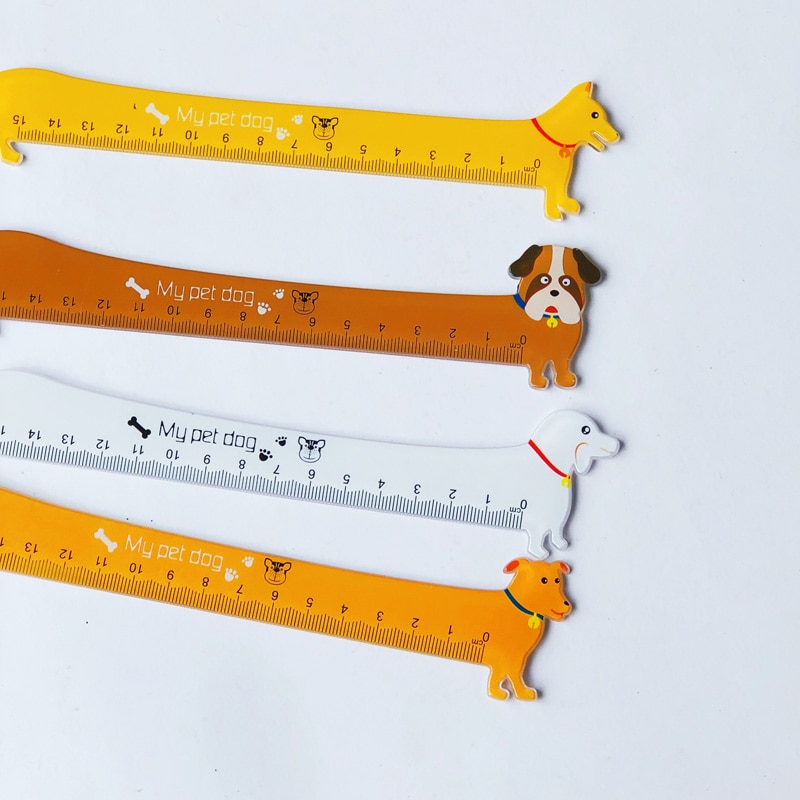 1PC Kawaii Puppy Dog 15CM Plastic Straight Ruler M... – Grandado