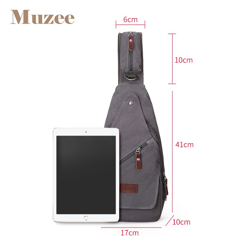 Muzee Men Shoulder Bags Canvas Crossbody Bags Men ... – Vicedeal