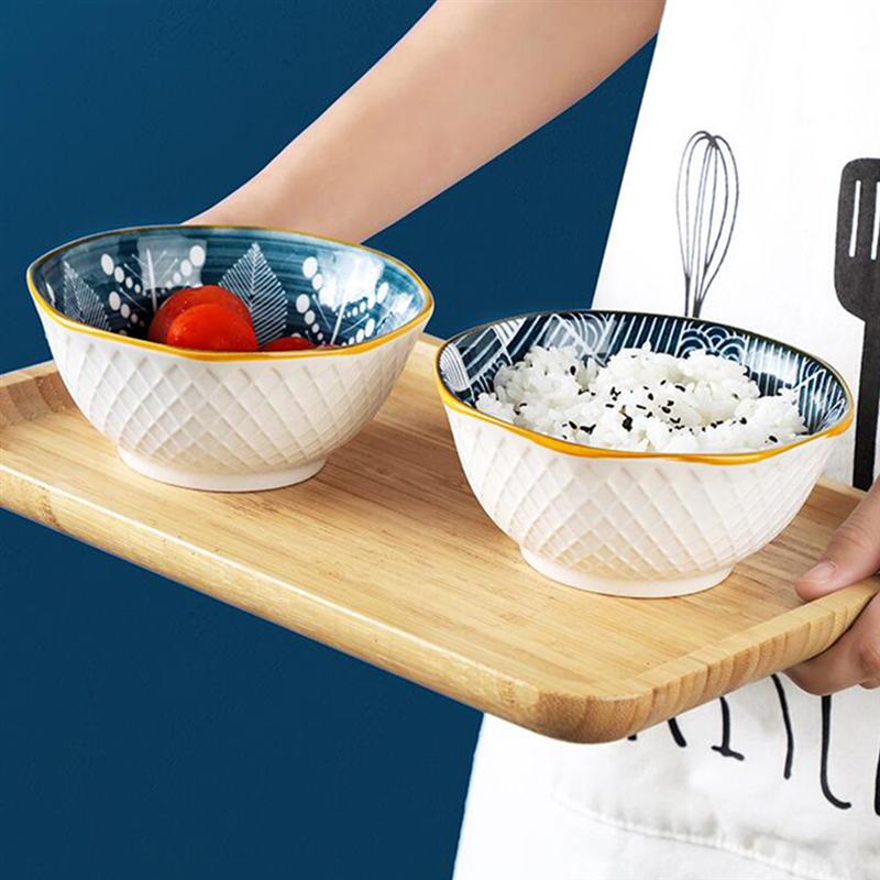 4pcs Japanese Ceramic Ramen Bowls Soup Bowls Stora... – Grandado