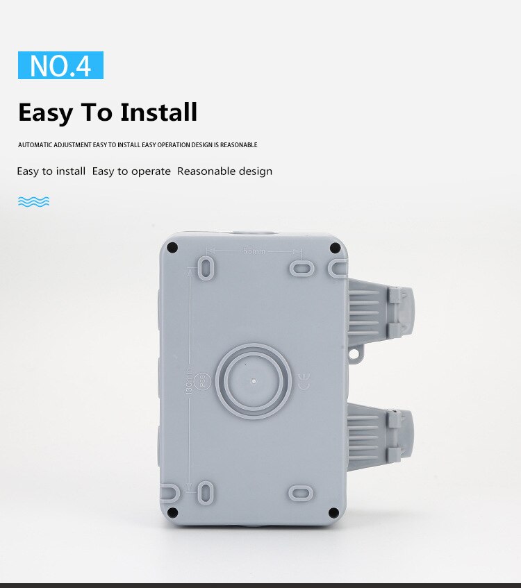 UK Waterproof IP66 Outdoor 13A 2Gang Storm Double ... – Grandado