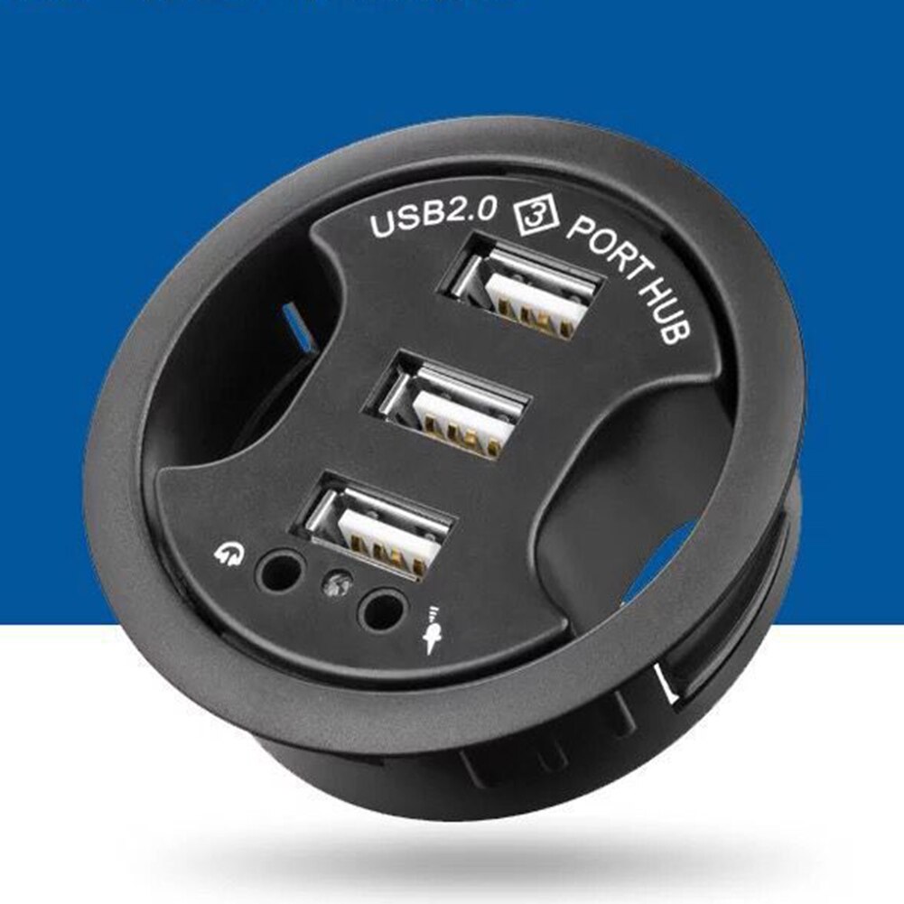 3 Ports Multifunctional Desk Stereo Sound Adapter ... – Grandado