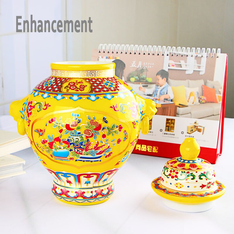 Antique Royal Ceramic Cloisonne Enamel Jar Vase Ye... – Vicedeal