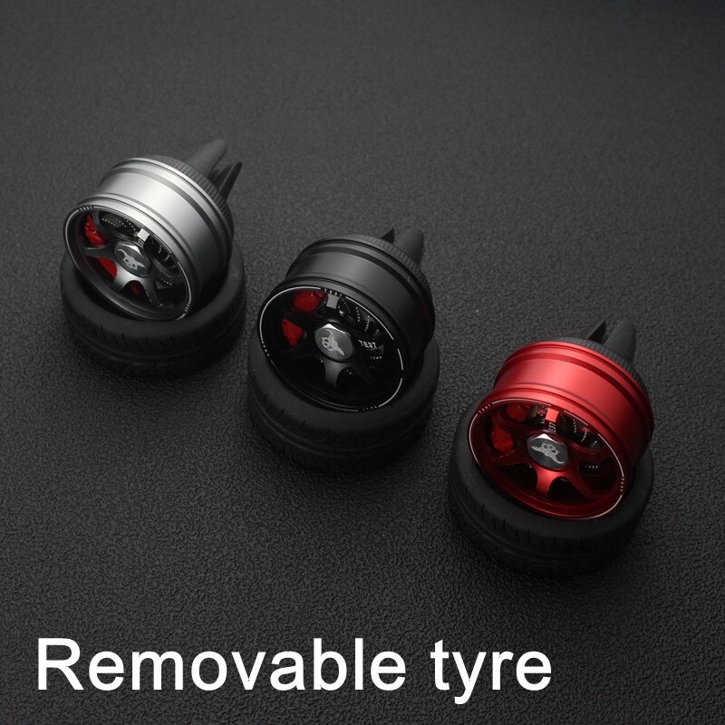 Car Perfume Diffuser Decor Interior Alloy Wheel Ri... – Grandado