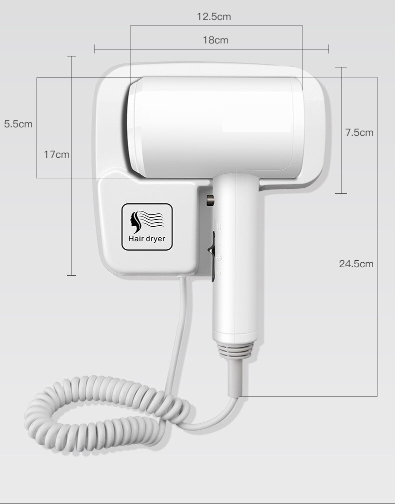 /Cold Wind Blow Hair Dryer Electric Wall Mount Hai... – Grandado