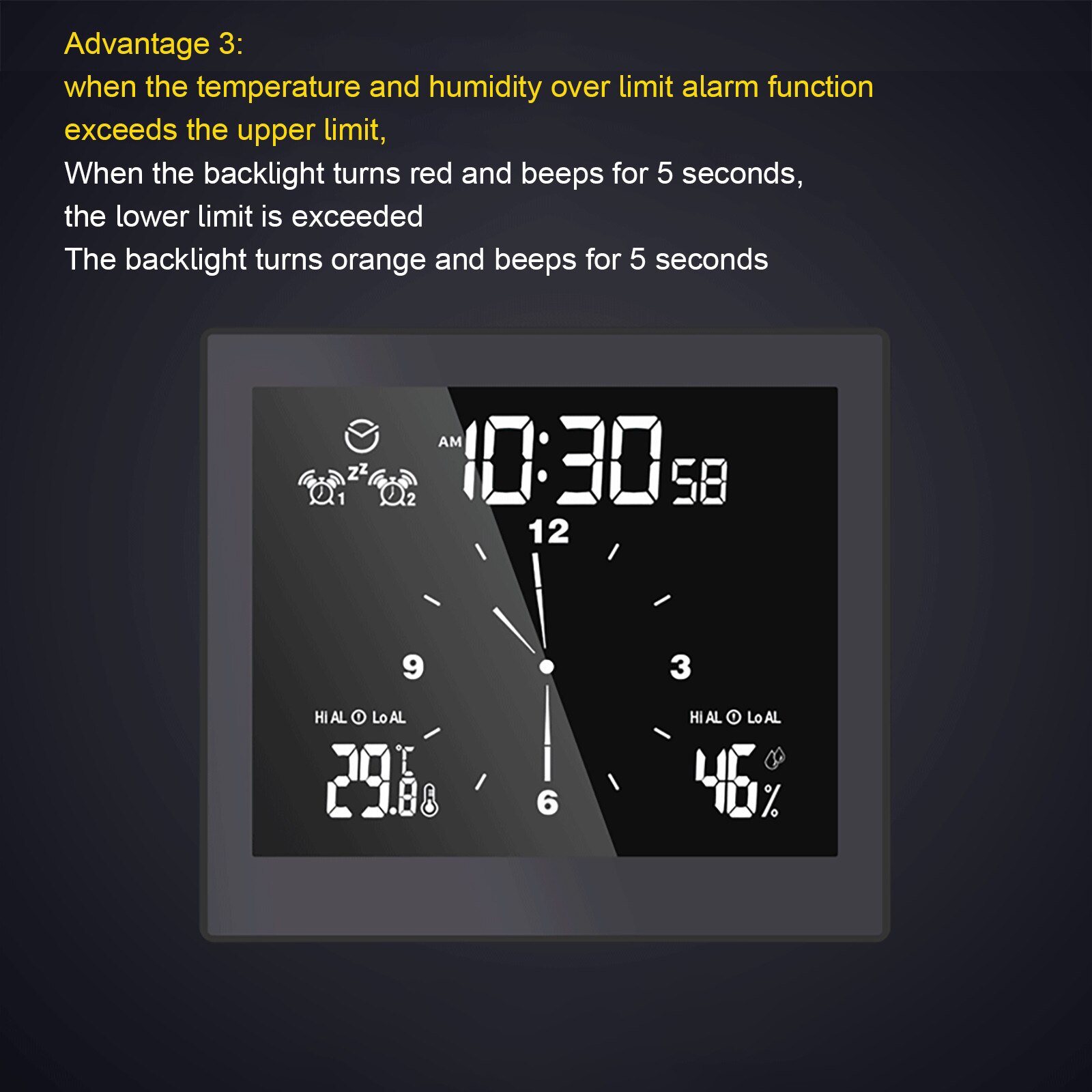 Multifunctional Bathroom Clock Home Desktop Timer ... – Grandado