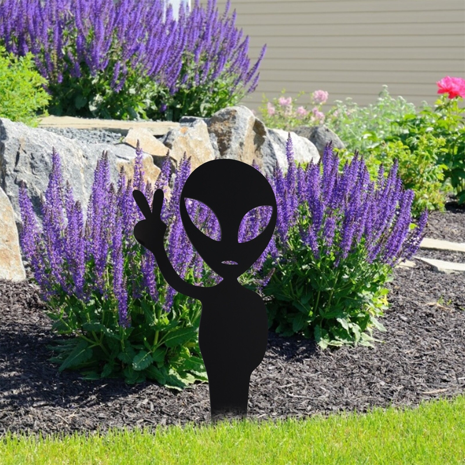 Acryl Zwart Alien Tuin Outdoor Decoratie Tuin Yard... – Vicedeal