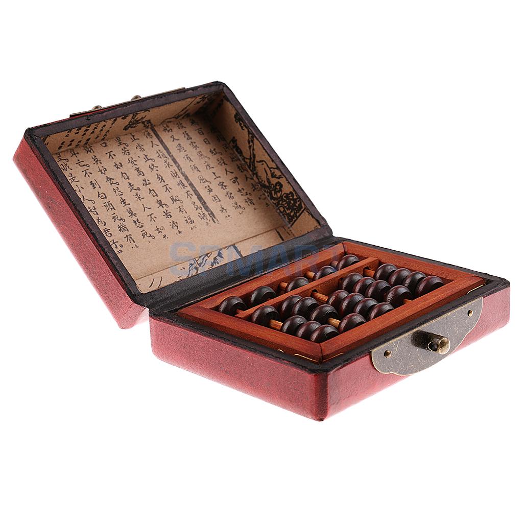 5 Rows Vintage Chinese Wooden Bead Arithmetic Abac... – Vicedeal