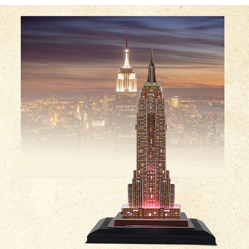 3D DIY York Empire State Building Model Puzzle Toy... – Grandado