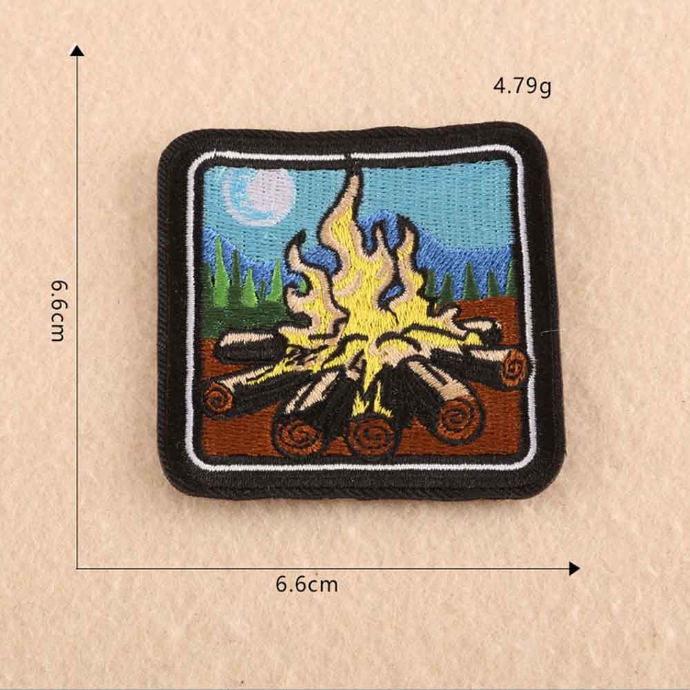 Full Embroidered Bonfire Campfire Iron On Patch Em... – Grandado