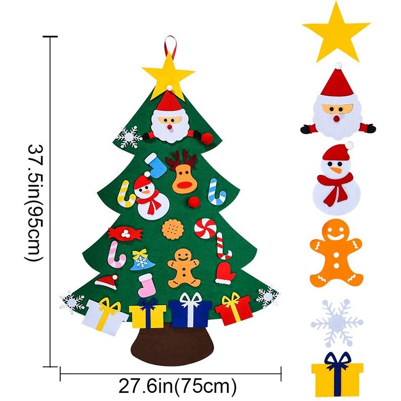 DIY Felt Christmas Tree for DIY Christmas Decorati... – Grandado