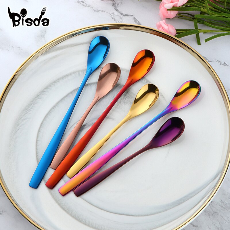 4Pcs Mix Spoons Stainless Steel Tea Spoon and Ice ... – Vicedeal