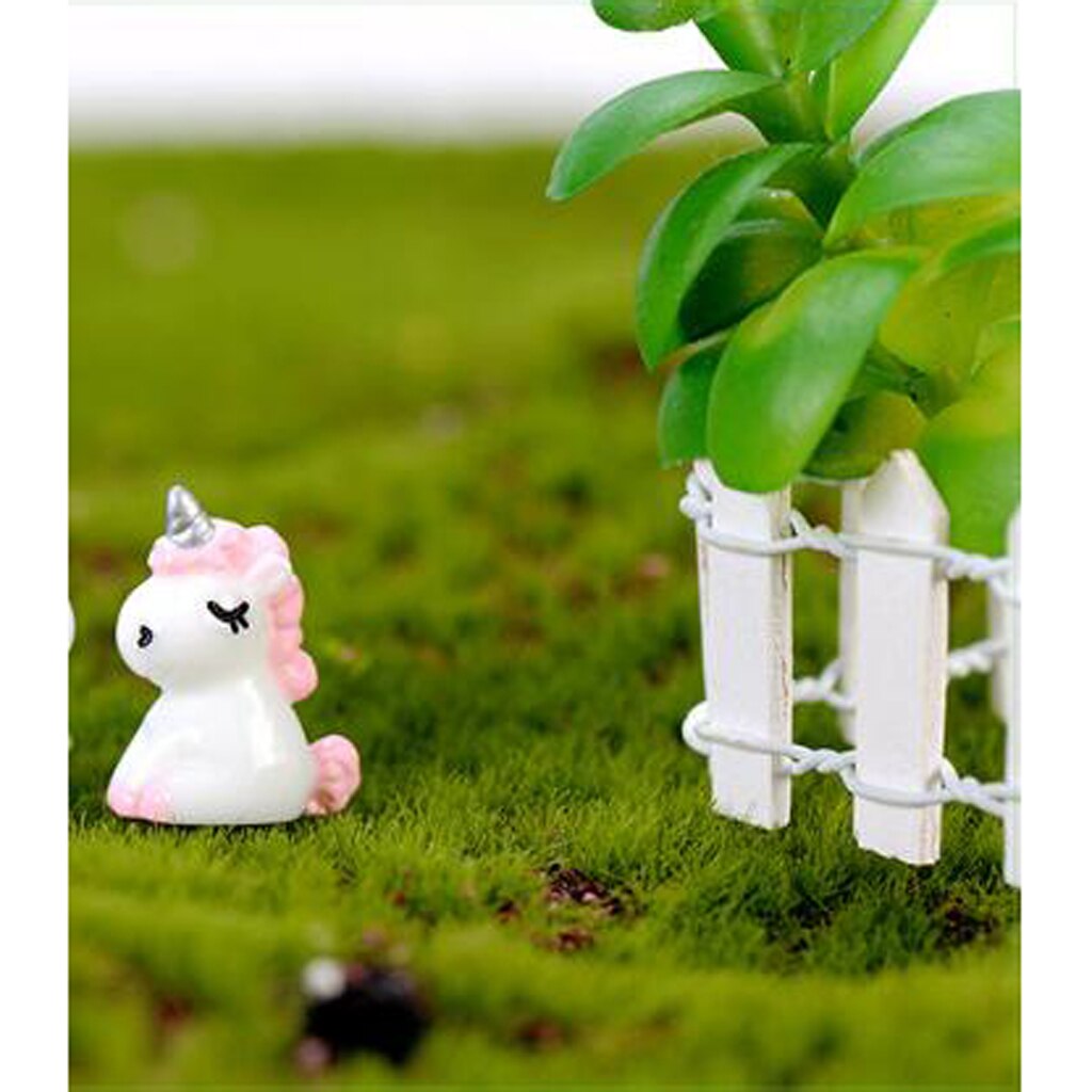 10Pcs Mini Resin Cute Unicorn Statues Miniature Fa... – Vicedeal