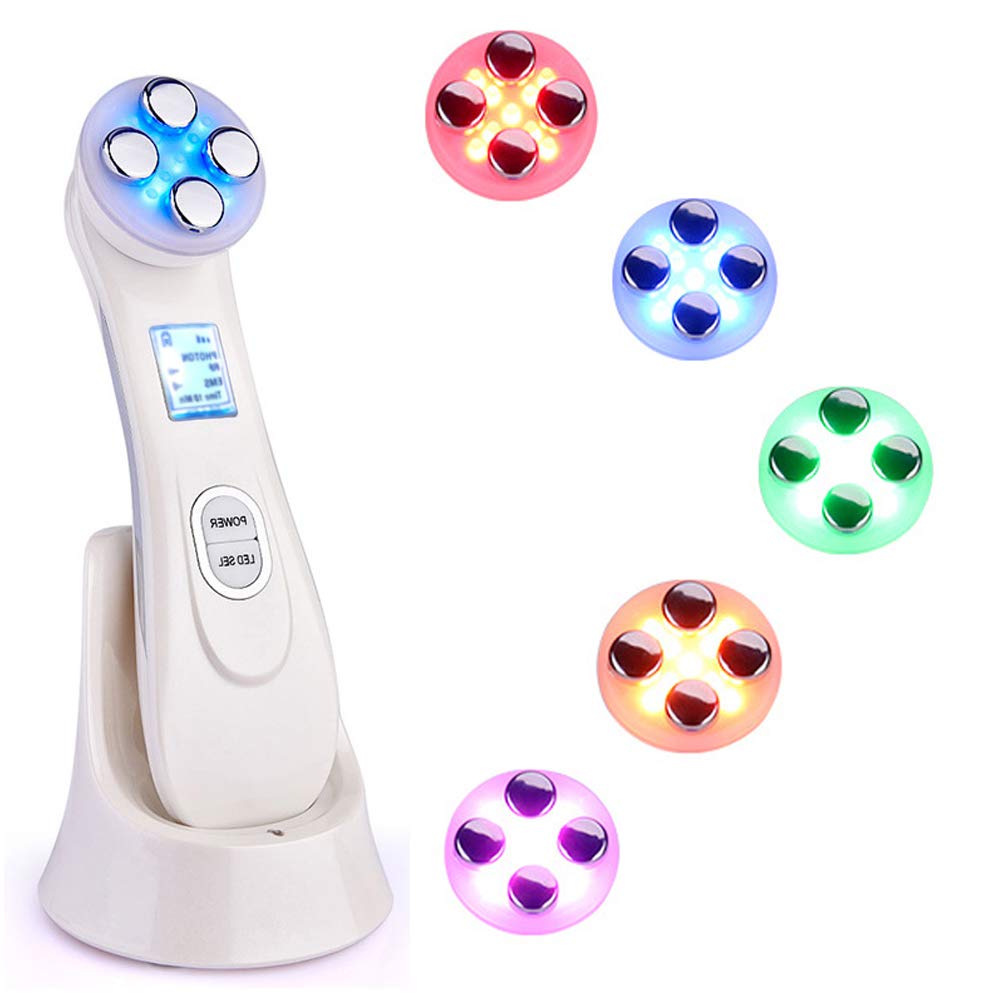 6 Color 5 in 1 LED Skin Tightening Device Facial M... – Vicedeal