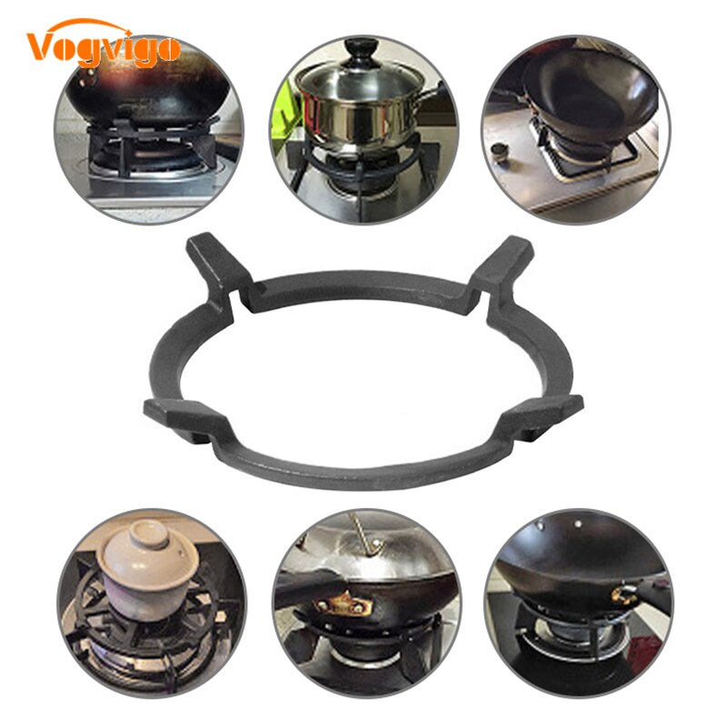 1Pc Black Wok Stands Gietijzeren Wok Pan Ondersteu... – Grandado