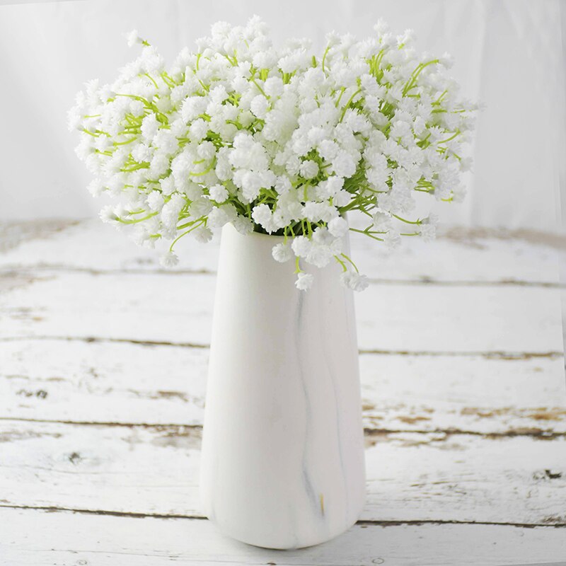 1 Bouquet 19cm White Baby Breath Mini Flower Heads... – Grandado
