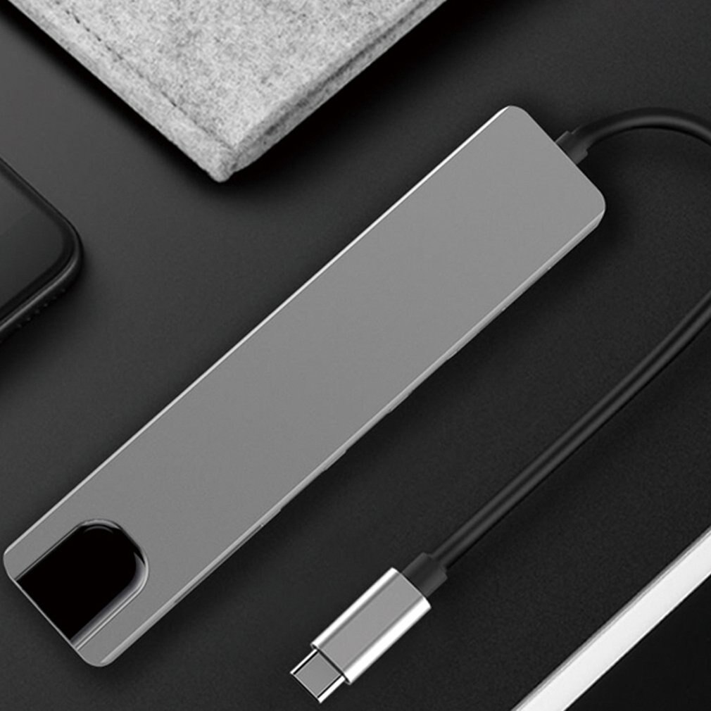 6 in 1 usb c hub multipoort adapter usb typ c adap... – Vicedeal