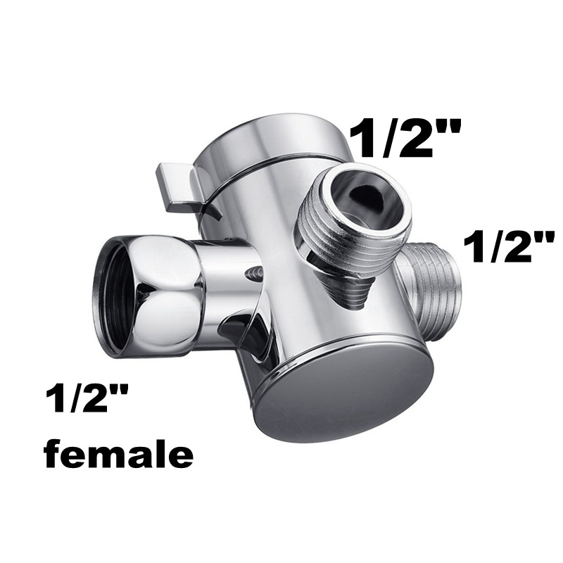 Chromed ABS 3 Ways Tee Valve Toilet Water Segregat... – Grandado