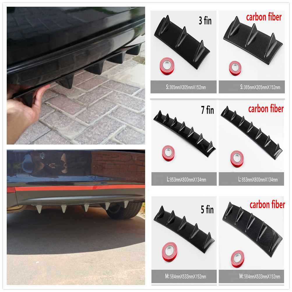 Auto Achterbumper Lip Diffuser Fin ABS air haai vo... – Vicedeal