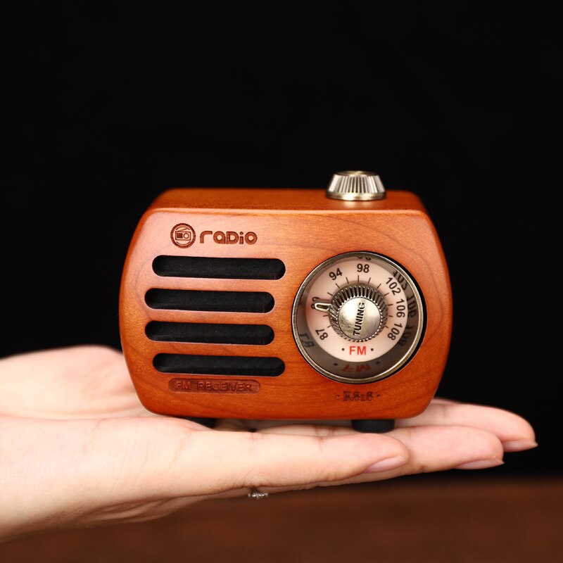 Retro portable Radio Vintage Bluetooth Speaker Woo... – Grandado