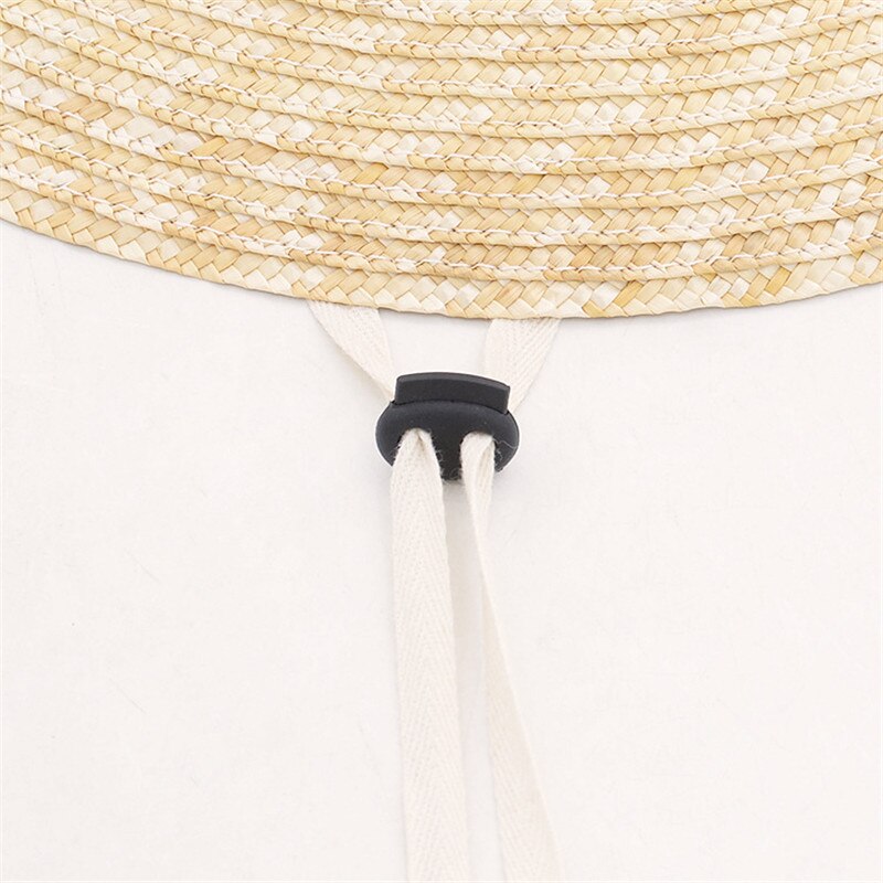 Natural Wheat straw hat bucket straw hat stage cat... – Grandado