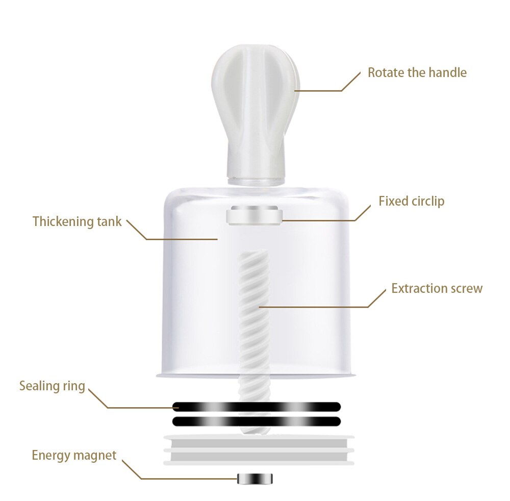 Hand twist cupping apparatus home 9 cans cupping vacuum cupping suction ...