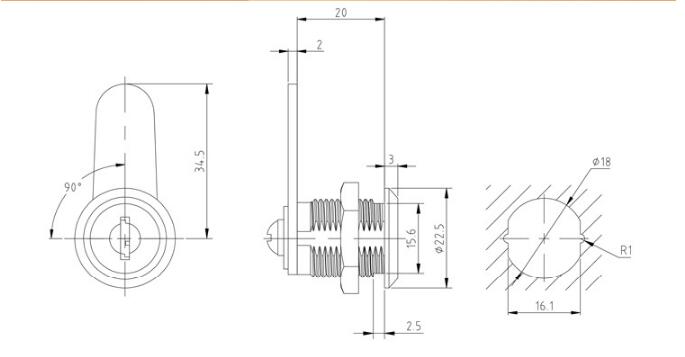 Desk Drawer Lock Wardrobe Locks Cabinet Locks Furn... – Grandado