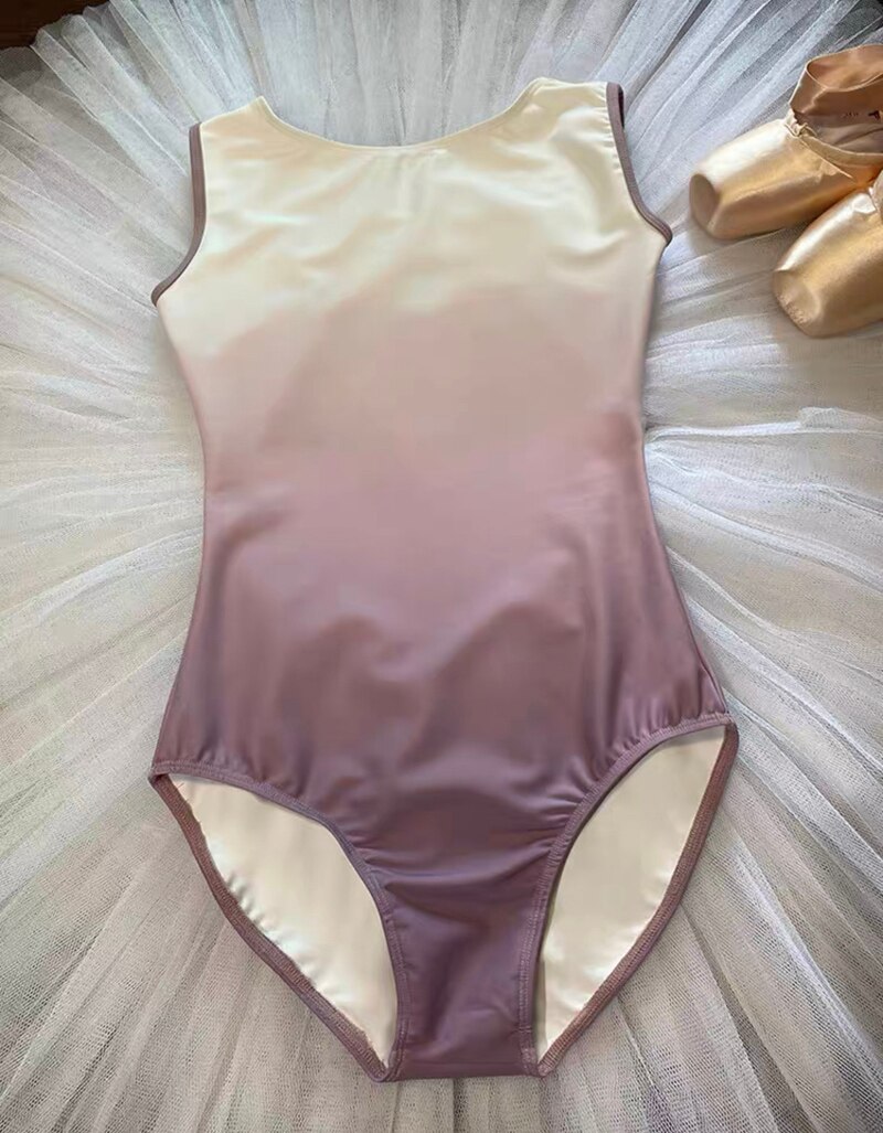 Blue Ballet Dance Leotards Women Gradient Color Gy... – Grandado