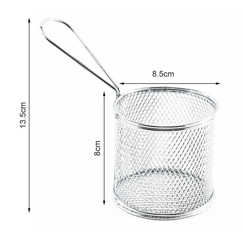 Deep Fry Basket Round Frying Strainer Basket Frenc... – Grandado