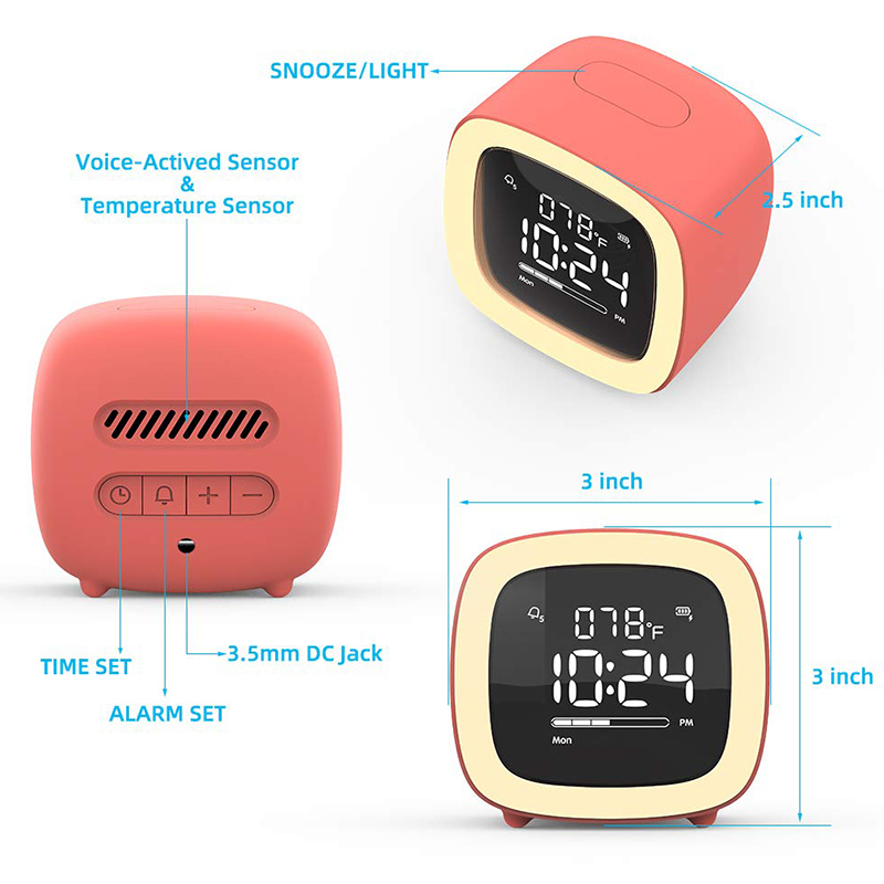 CSS Cute-TV Night Light Alarm Clock for Kids, Girl... – Grandado