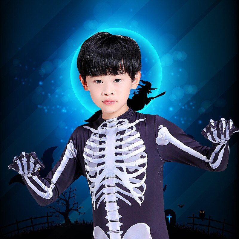 Newly Skeleton Bone Bodysuit Halloween Costumes wi... – Grandado