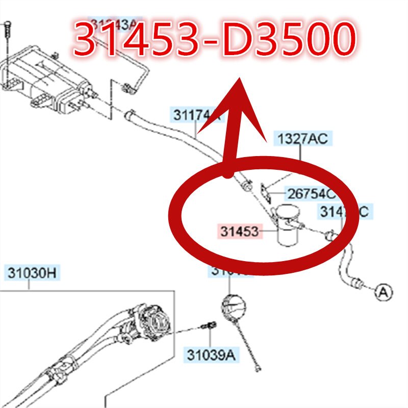 Genuine Vapor Canister-Air Filter for hyundai Tucs... – Grandado