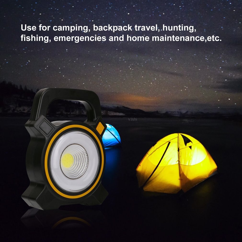 Handheld Solar Lawn lamp USB Rechargeable 10W COB ... – Grandado