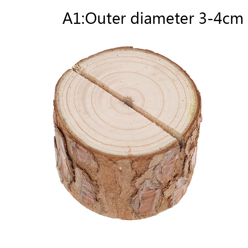 5PCS Natural Woode Pile Name Place Card Photo Hold... – Grandado