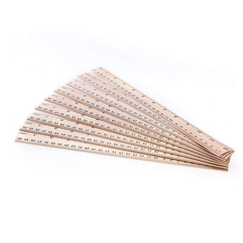 PPYY -20 PCS Pack Wood Ruler for School /Office /S... – Grandado