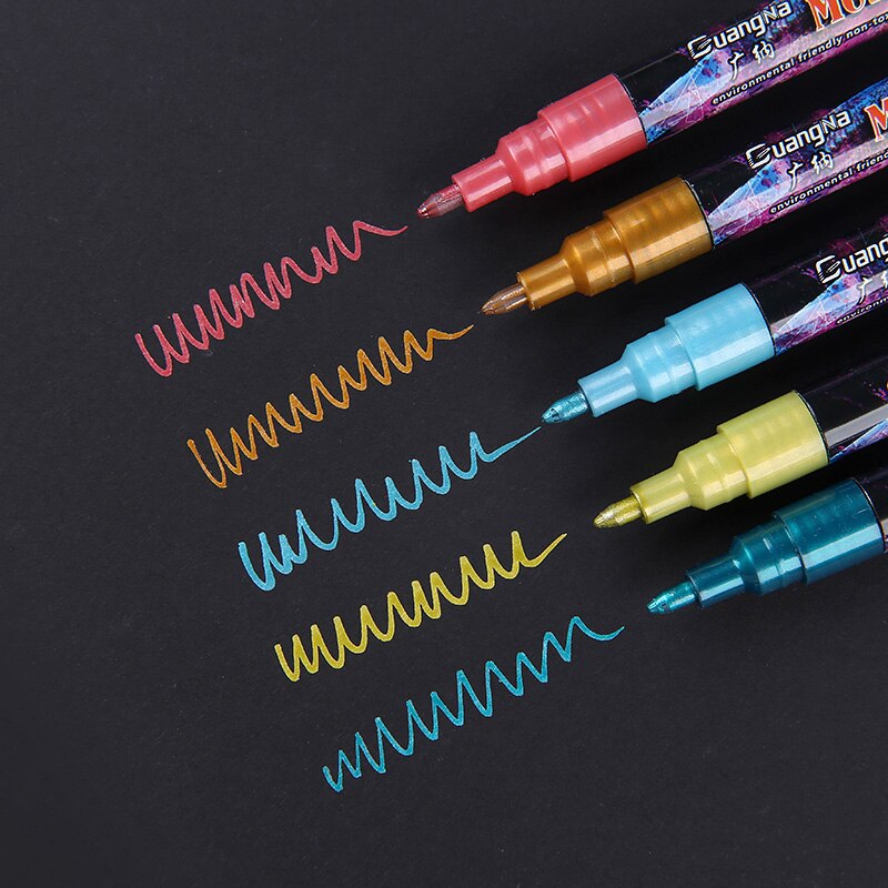 24 Color/set Shining Metallic Markers Paints Pens ... – Grandado