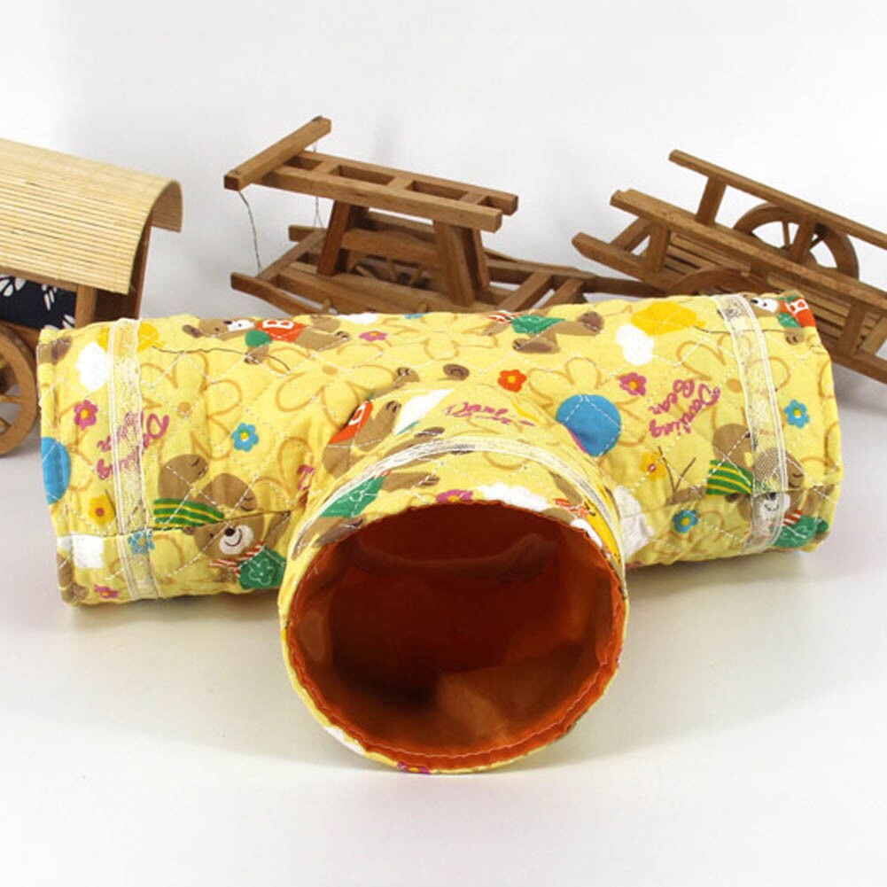 Cat Tunnel Toy 3 Way Collapsible Small Animal Play... – Vicedeal