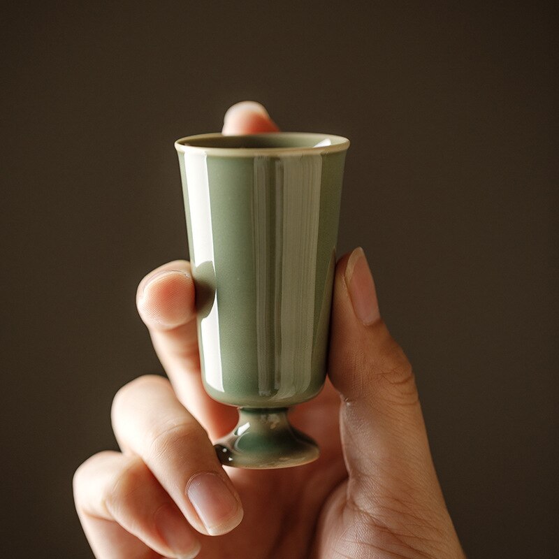 Antique Yue Kiln Celadon High Foot Chinese Retro W... – Vicedeal